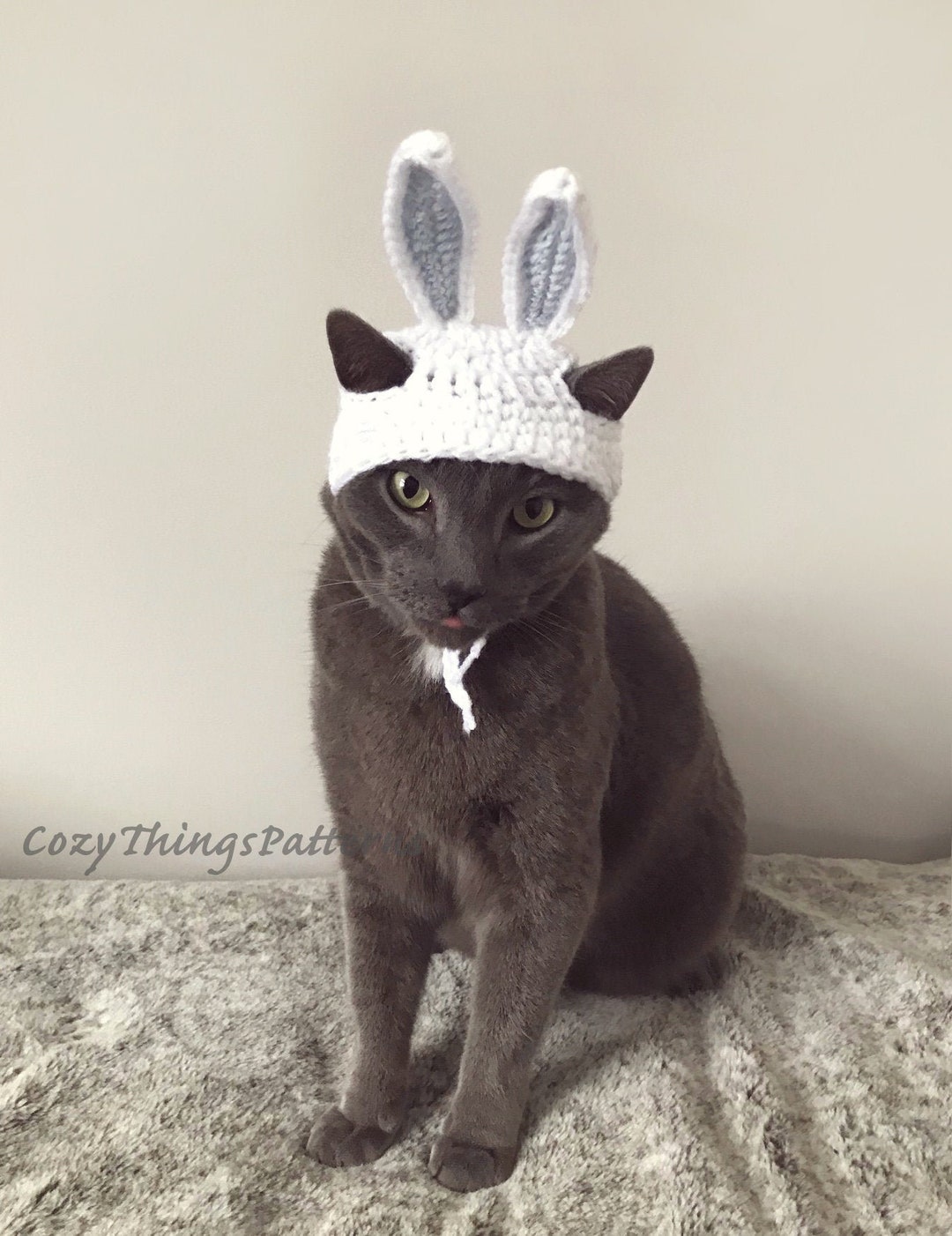 Cat Bunny Hat, Small Dog Bunny Hat, Easter Cat Costume, Hats for Cat - Etsy