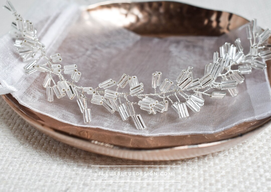 Wedding Hair Tendril Bridal Hair Wire Silver - Etsy