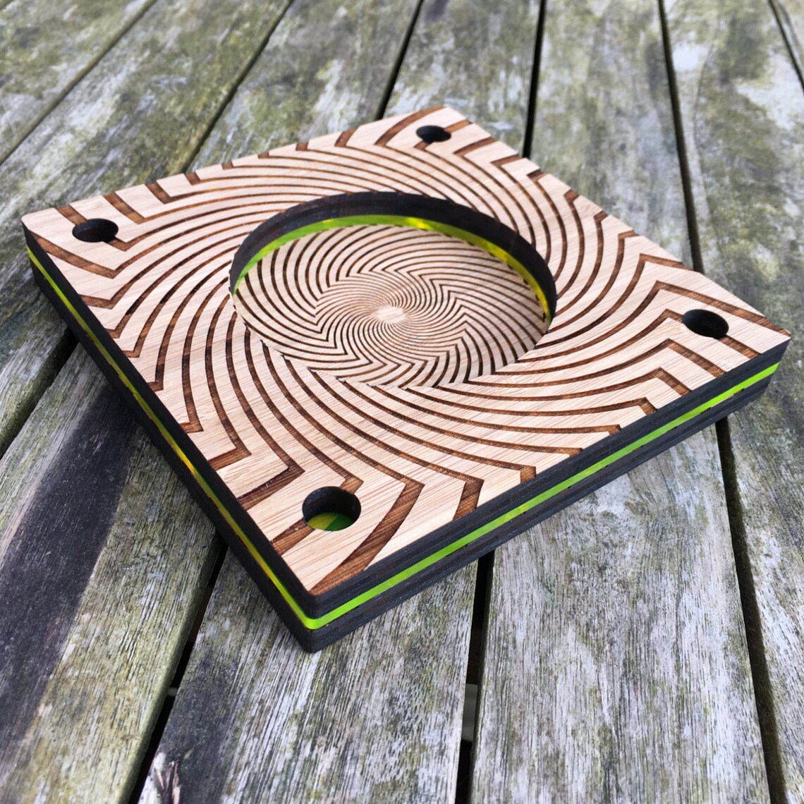 Custom Medium Sized Pocket Top Spin Station for 75mm Lens and Laser ...