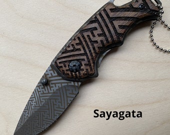 Geometric Folding Knife - Etsy