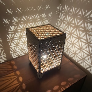 Flower of Life Geometric Pattern Shadow Lamp. - Etsy