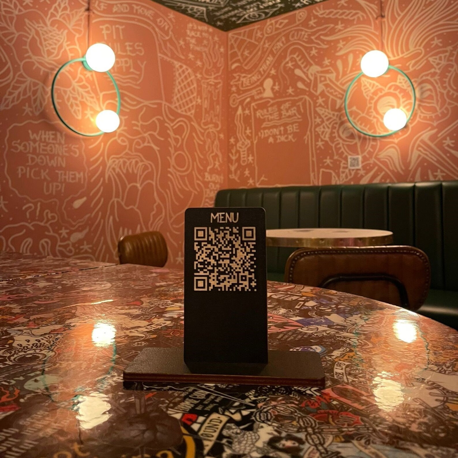 Custom QR Code Sign, Laser Engraved Social Media Sign, Payment Code ...