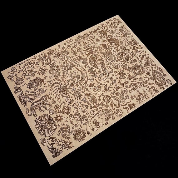 Wooden Flash Boards by Tattooer Treubhan | Etsy