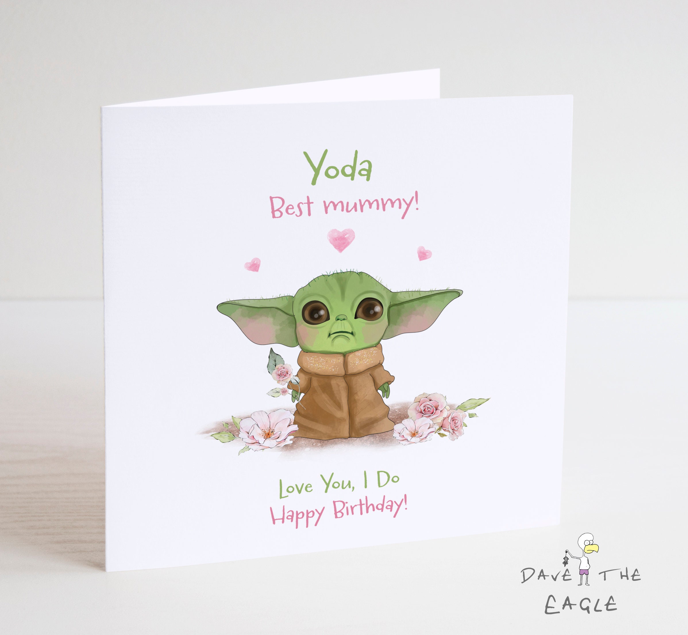 Tarjeta de cumpleaños BABY YODA Mandalorian Star Wars - Etsy México