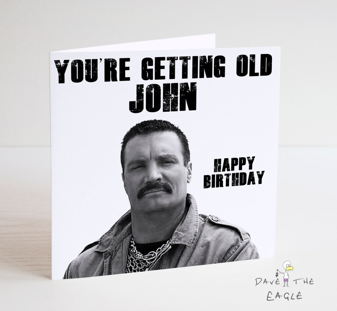 BENNETT Birthday Card - Commando - Arnold Schwarzenegger - 80's - Etsy