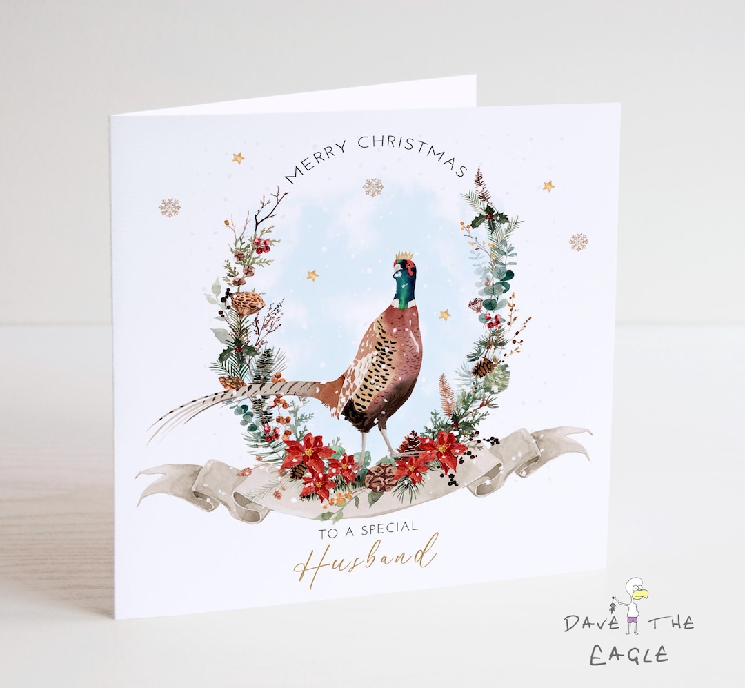 Pheasant Personalised Christmas Card - Country Life, Gamekeeper ...