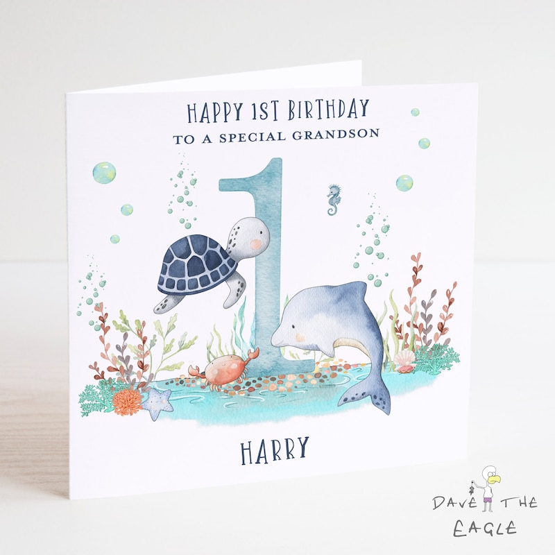 Ocean Birthday Card - Etsy