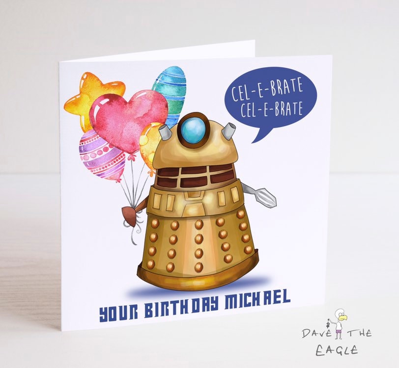 Doctor Who Birthday Cards - Etsy UK