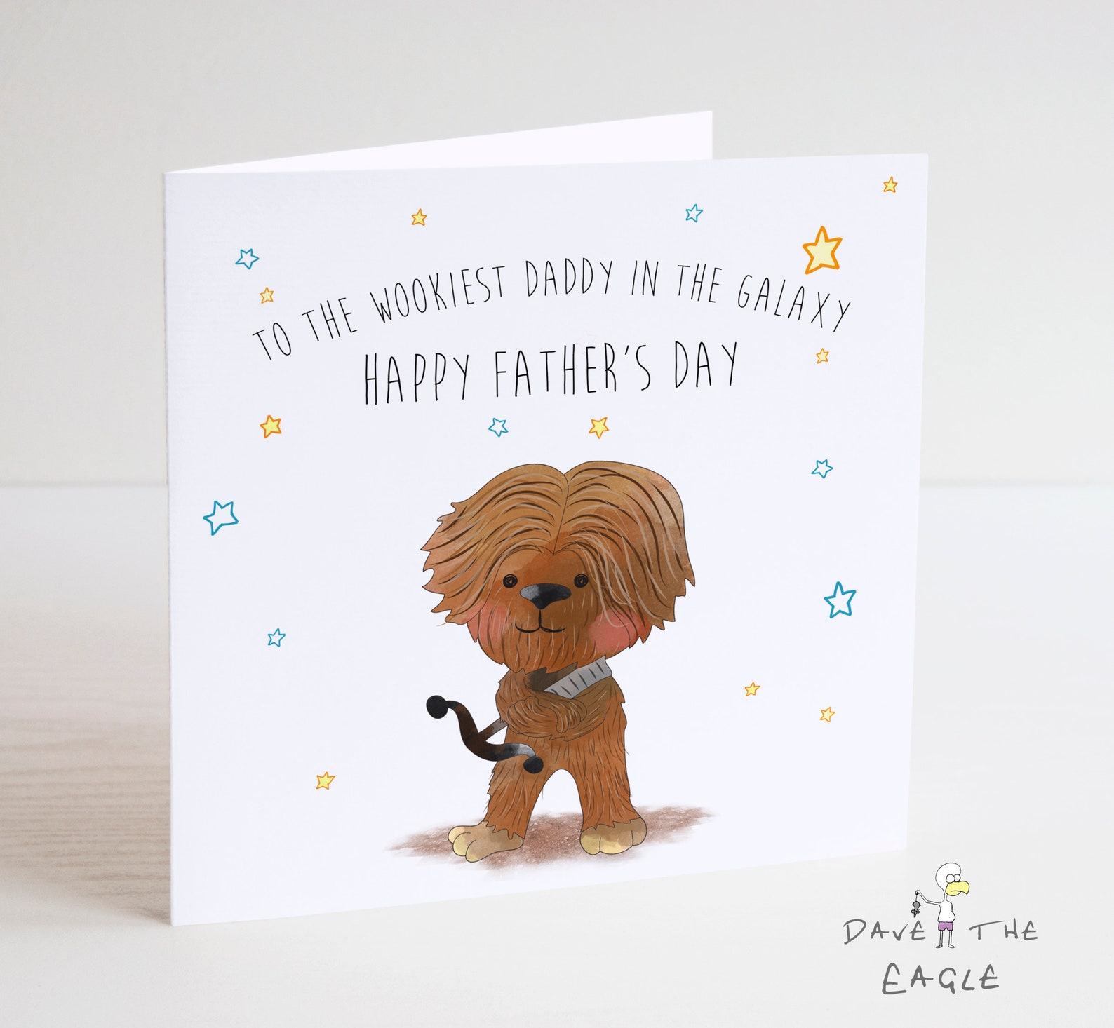 Star Wars Chewbacca Father's Day Card - Etsy Sweden