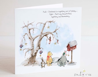 Winnie the Pooh Classic Leaving Card Quote Retirement Bereavement New ...