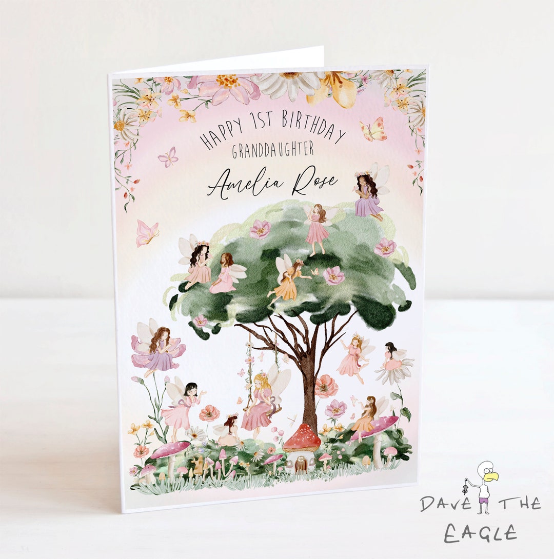 Fairy Birthday Card - Magical Fairy Garden - Girls Birthday - A5 ...
