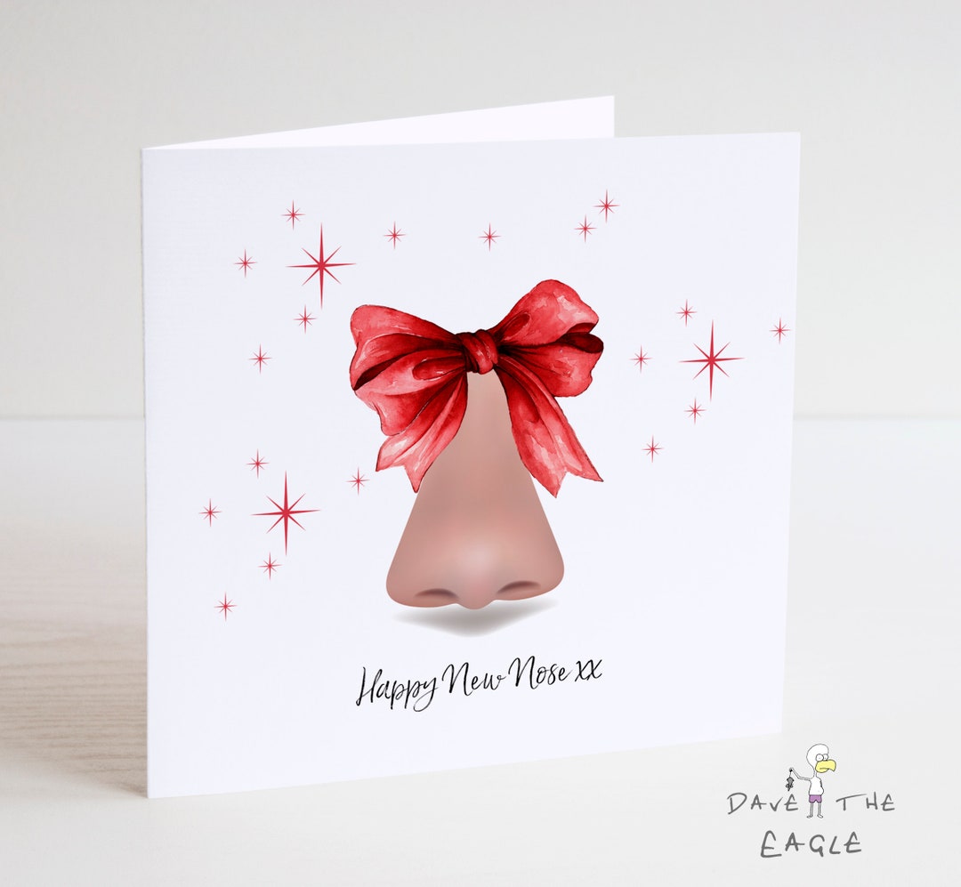 Happy New Nose Card - Congratulations - Nose Job - Etsy