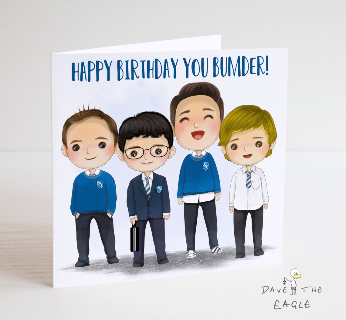 Inbetweeners Birthday Card Bumder - Etsy UK