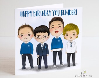 Inbetweeners Birthday Card | Etsy UK
