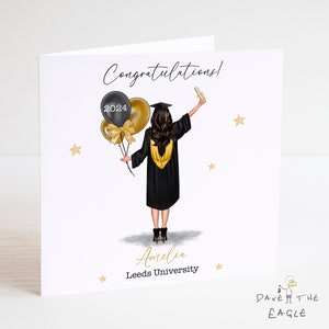 Graduation Card - Personalised - Exams, Degree, University, Graduate ...