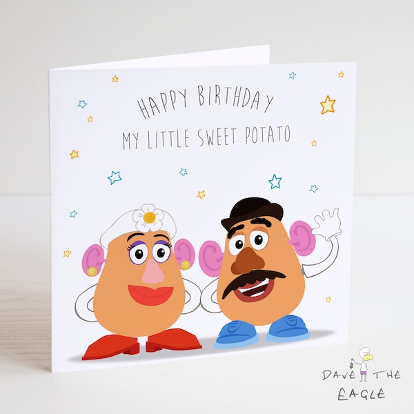 Mr Potato Head Birthday Card - Etsy