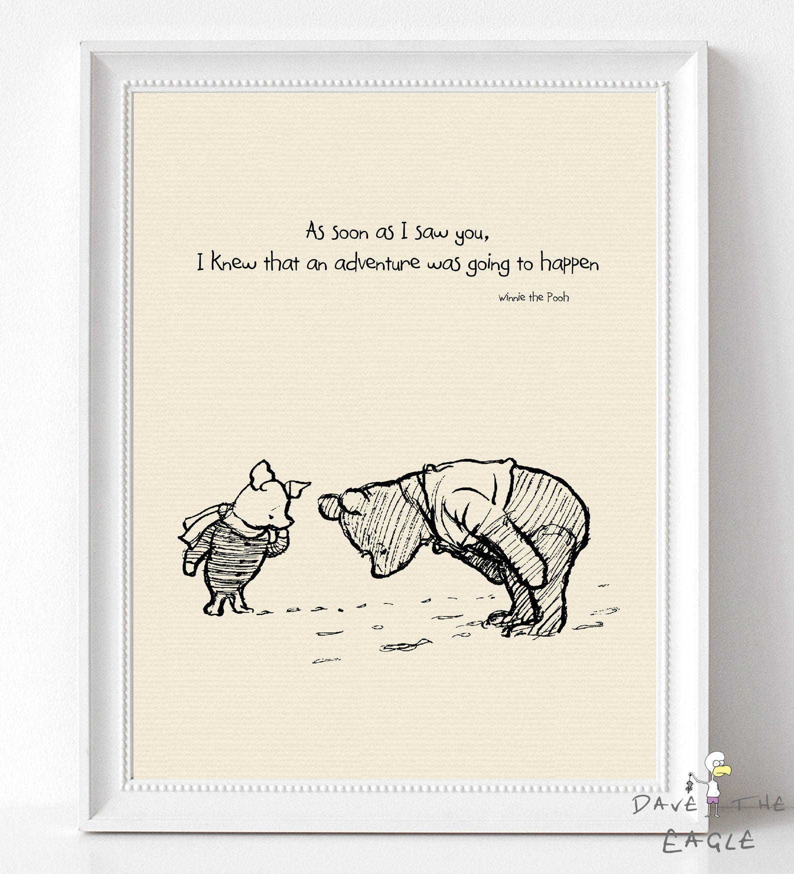 Winnie the Pooh Classic Adventure A4 Print Quote | Etsy