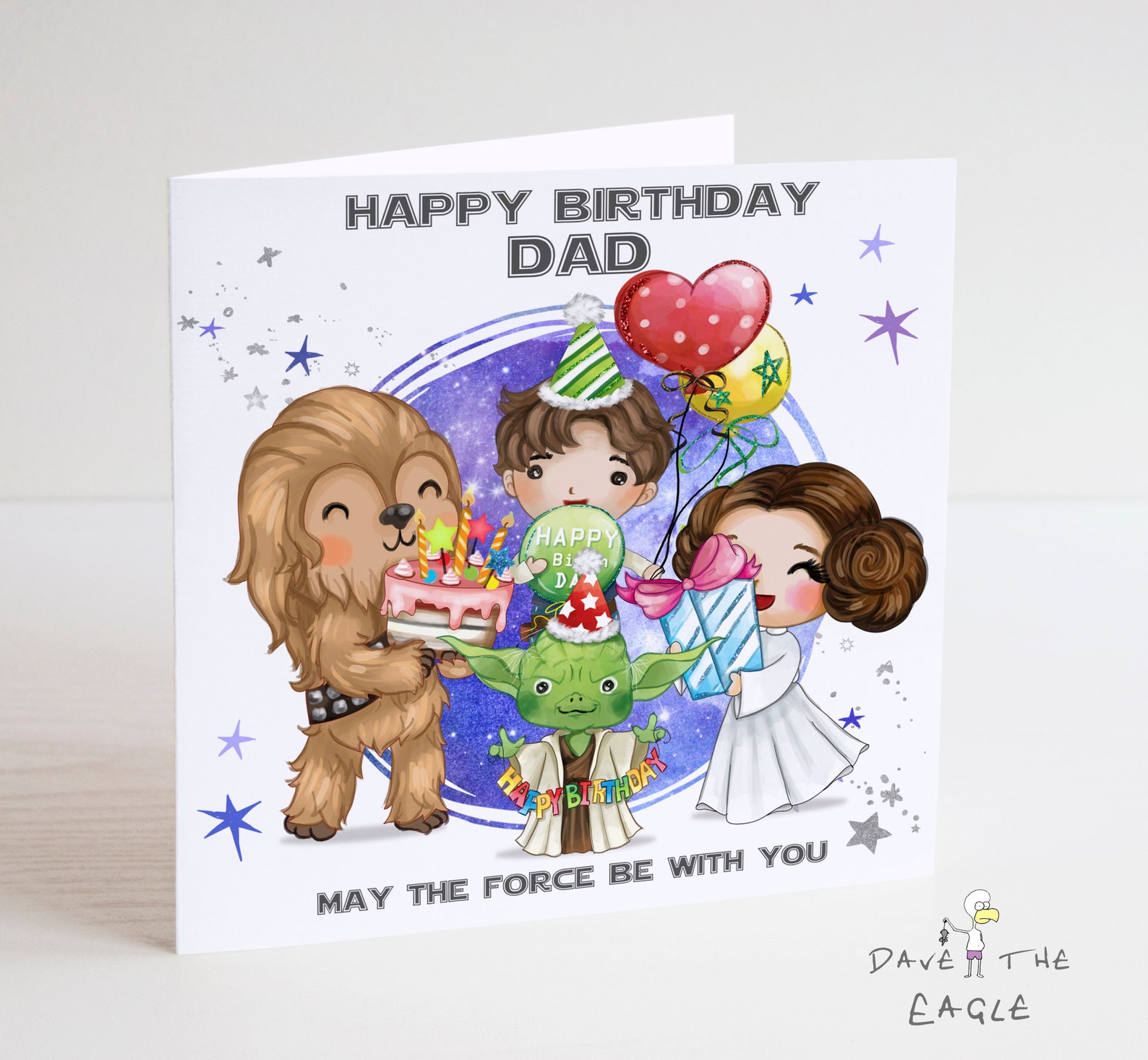 Star Wars Personalised Birthday Card. - Etsy