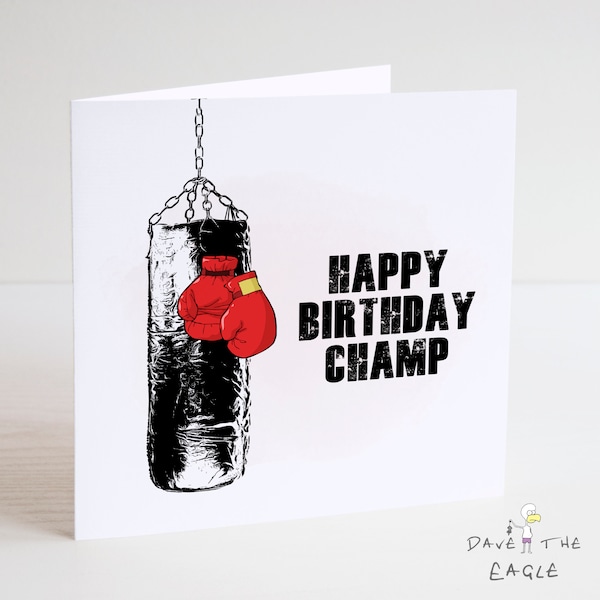 Boxing Card - Etsy