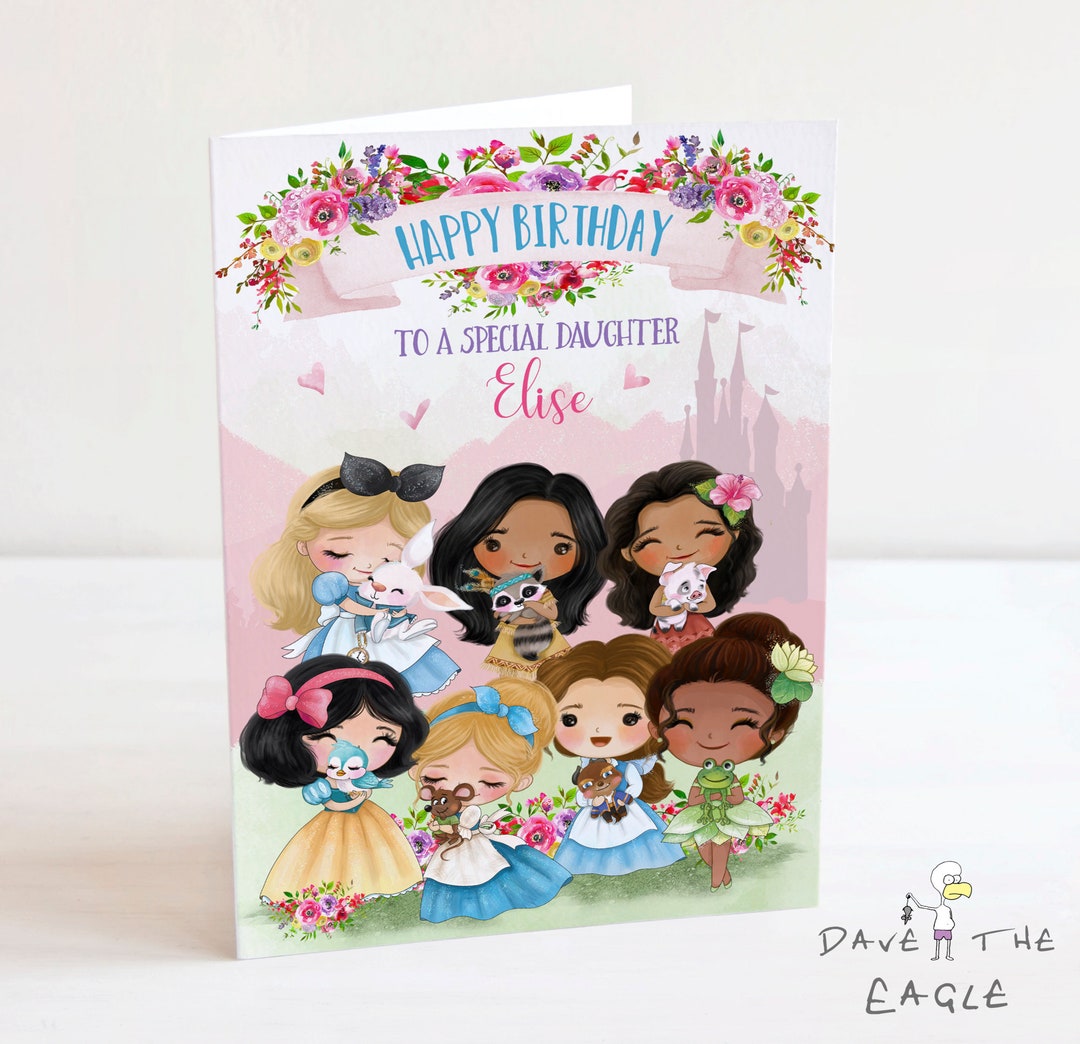 PRINCESS Personalised Birthday Card - Etsy