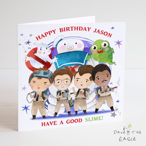 GHOSTBUSTERS Personalised Birthday Card | Etsy
