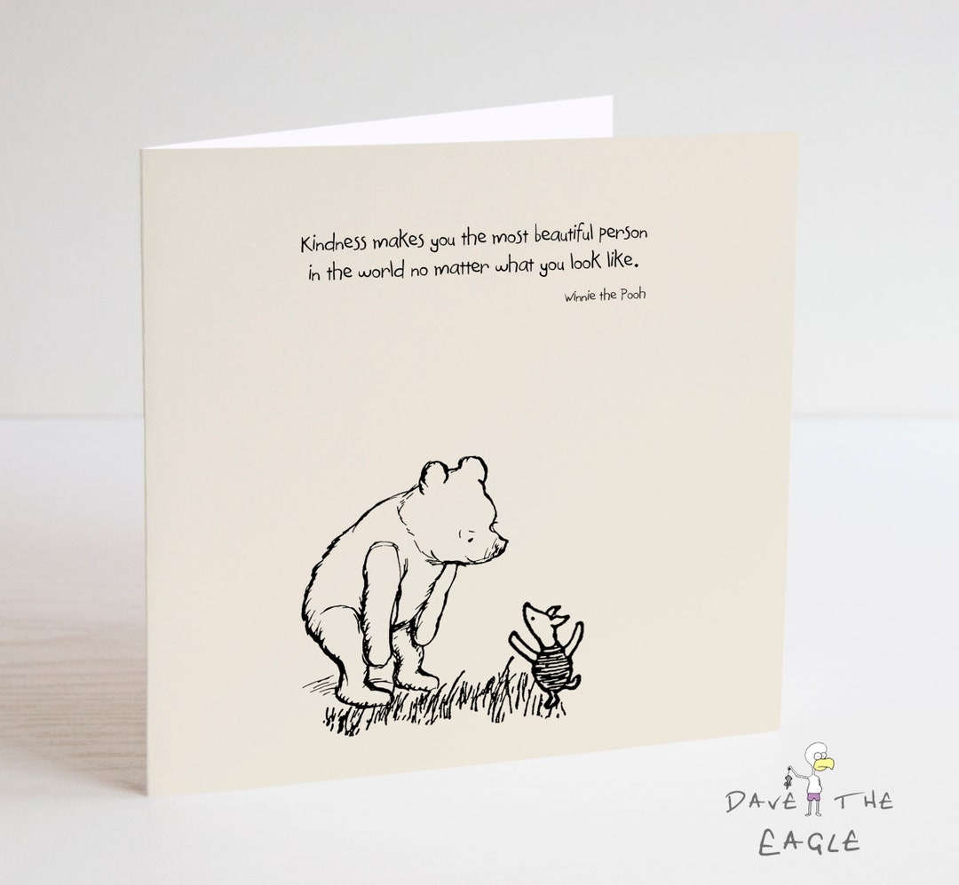 Winnie the Pooh Classic Sentiment Card Quote Birthday Anniversary ...