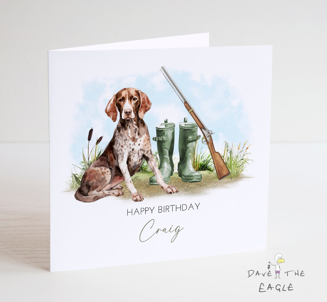 Hunting Personalised Birthday Card - Country Life, Gamekeeper, Hunting ...