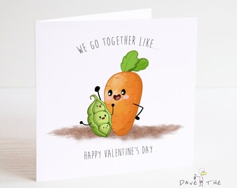 Carrots and Peas We Go Together Like Carrots and Peas - Etsy UK