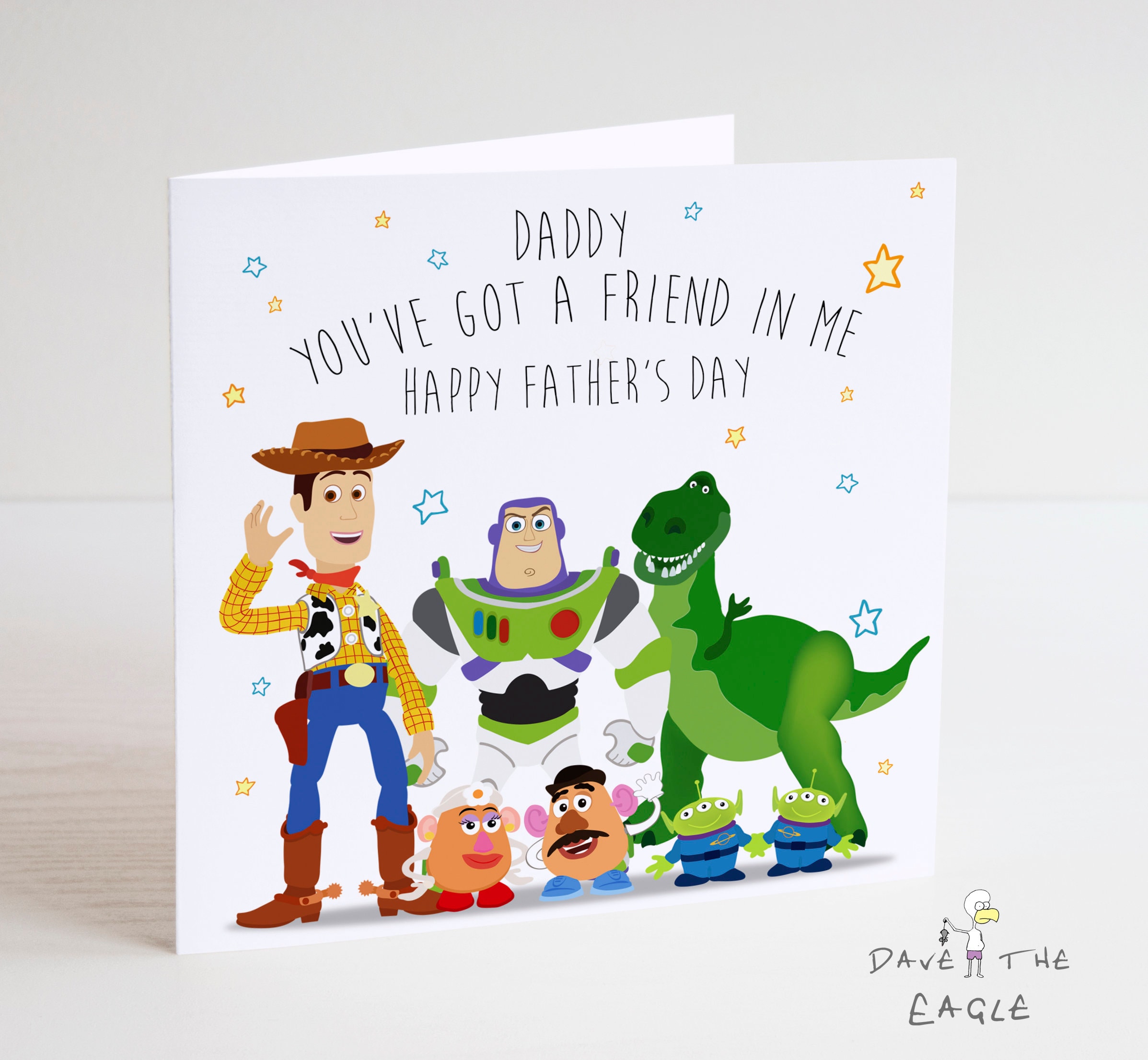 TOY STORY Father's Day Card for Daddy Woody and the Gang - Etsy UK
