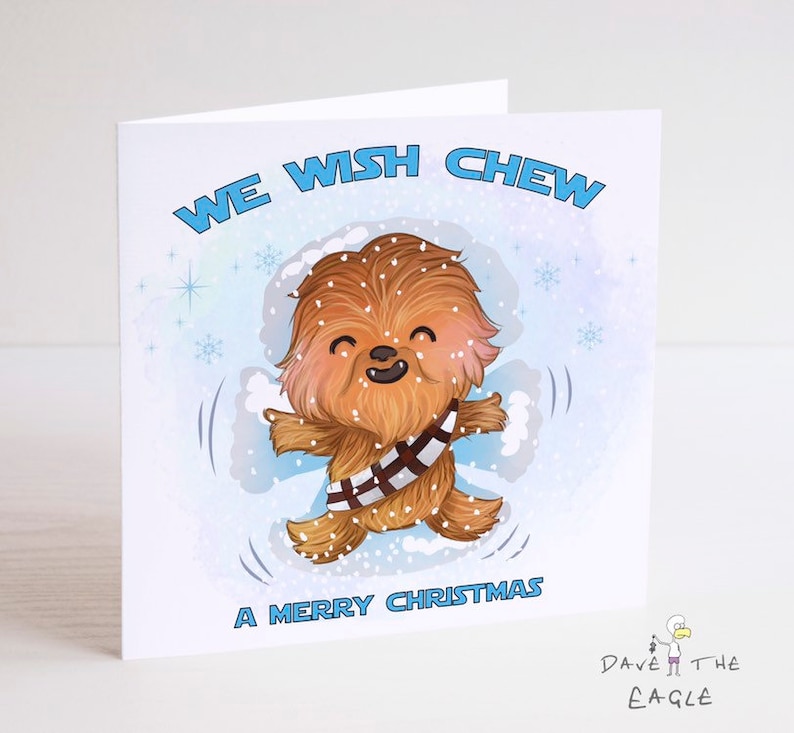 STAR WARS CHEWBACCA Christmas Card | Etsy
