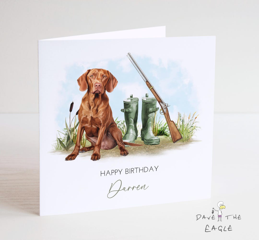 Hunting Personalised Birthday Card - Country Life, Gamekeeper, Hunting ...