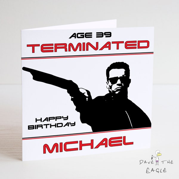 Terminator 2 Birthday Card - Etsy