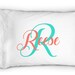 Monogram Pillowcase ~ Personalized Pillowcase ~ Standard Personalized ...