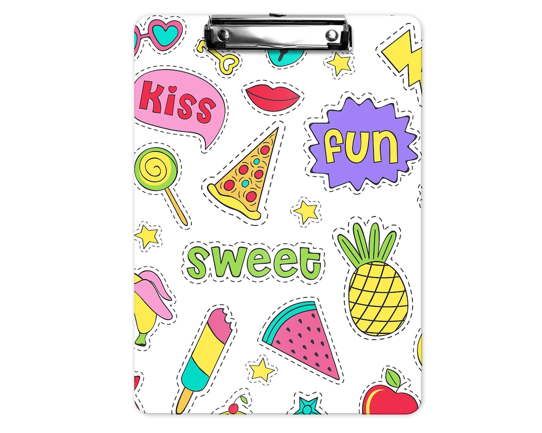 Pizza Clipboard~2-sided Clipboard~sticker~ Pineapple Clipboard ...