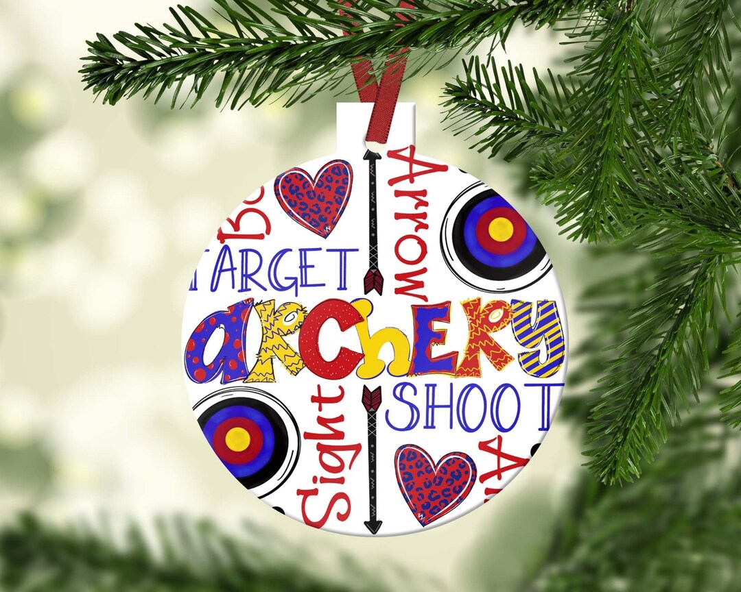Archery Christmas Ornament~archery~christmas Ornament~archery Coach~bow ...
