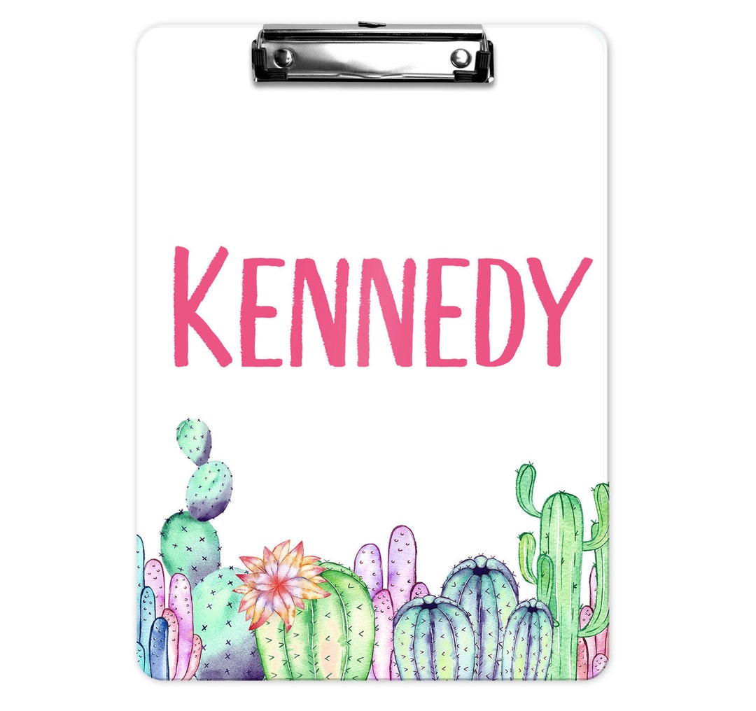 Personalized Clipboard 2-sided Clipboard cactus Clipboardmonogram ...