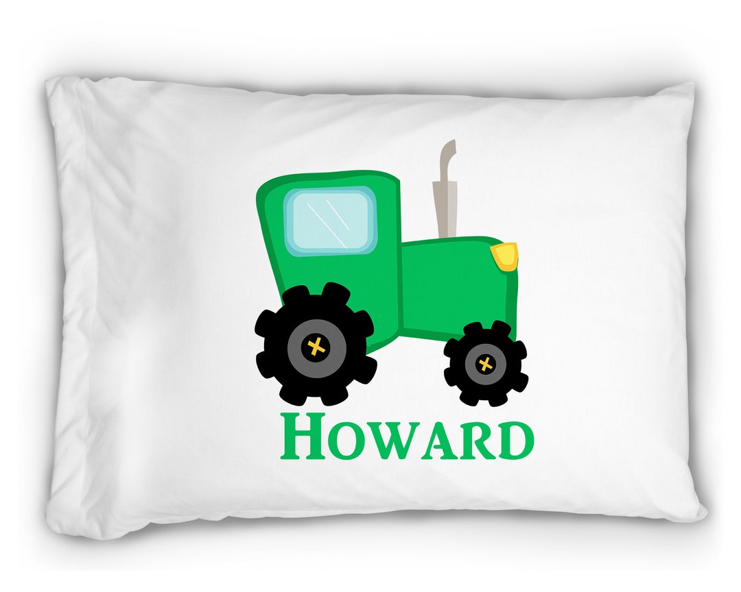 Personalized Tractor Pillowcasefarm Personalized Pillowcasegreen ...