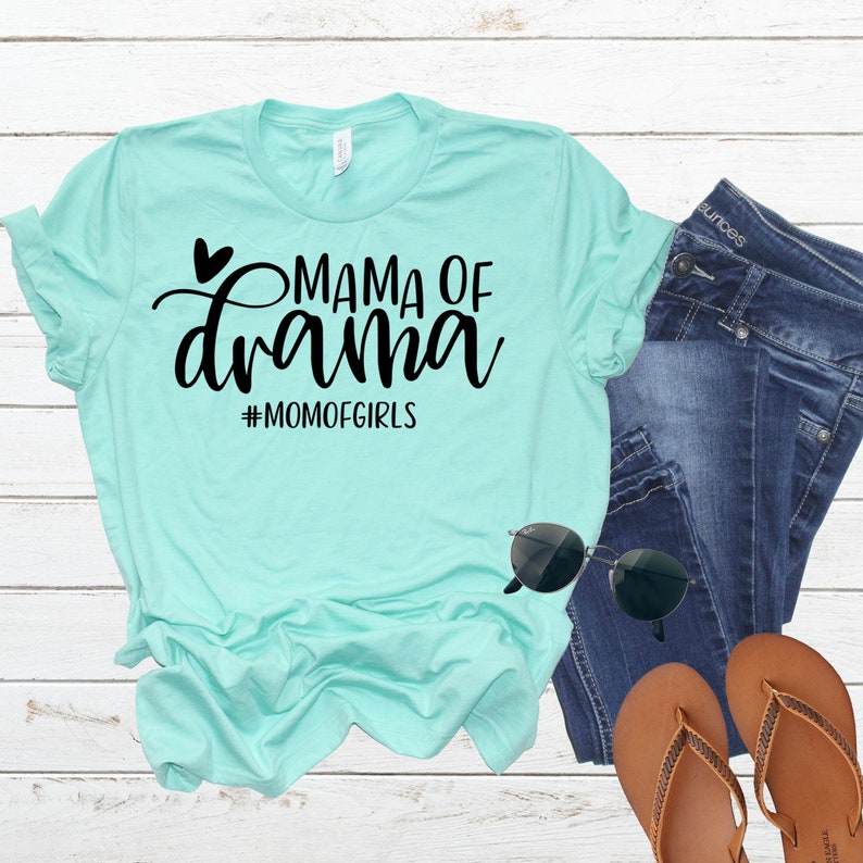 Mama Of Drama Shirtmom Shirt Mom Life Mothers Etsy