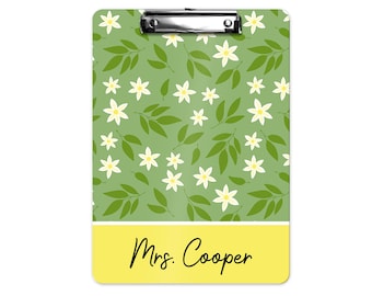 Personalized Clipboard 2-sided Clipboard Monogram Clipboard Teacher ...