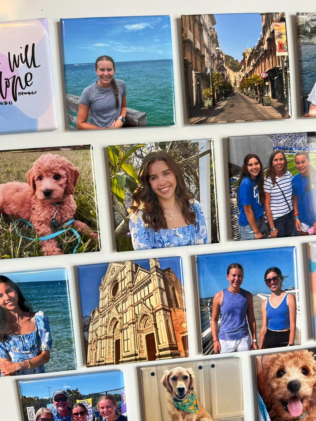 Custom Photo Magnets~personalized Fridge Magnets~2x2~set of 6 - Etsy