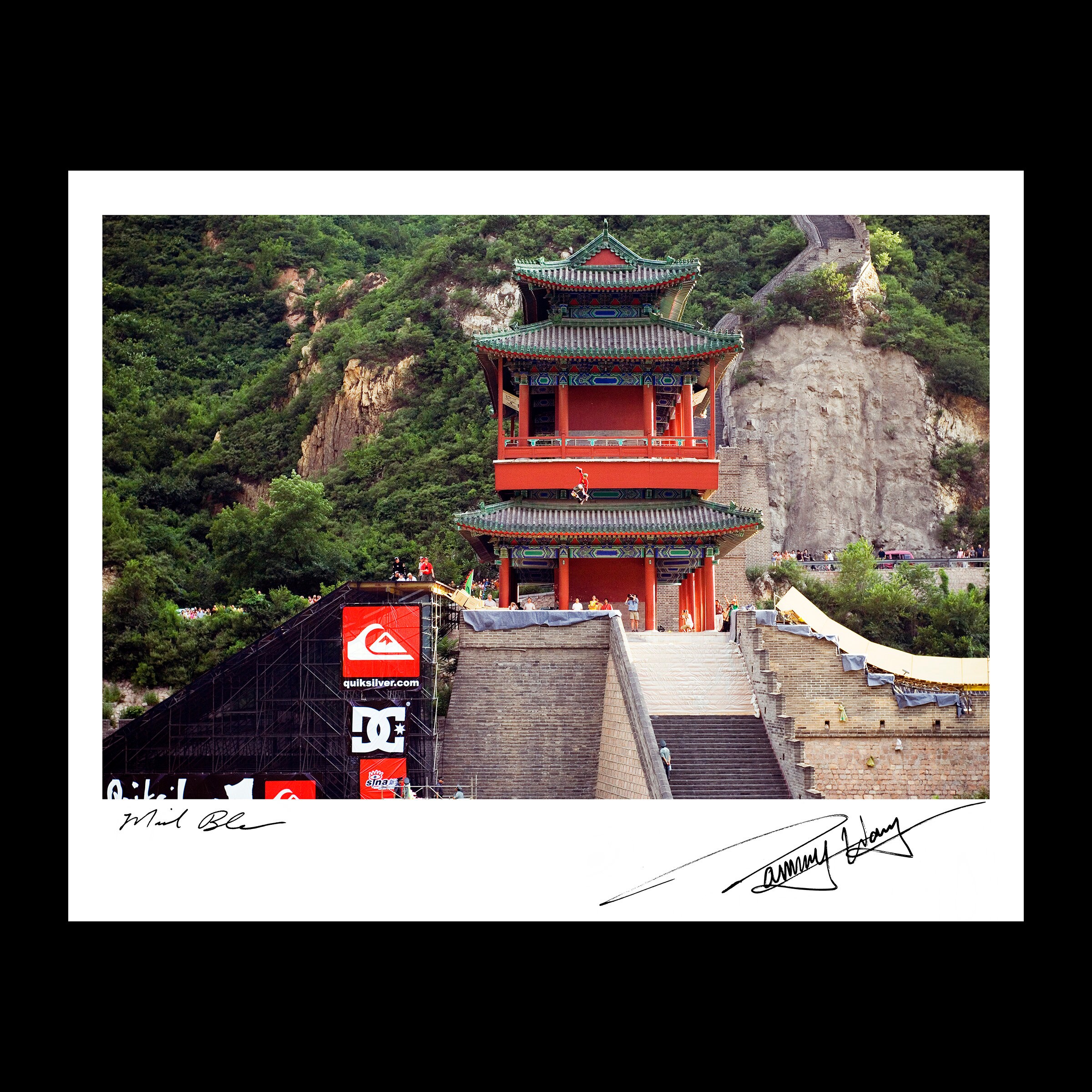 Danny Way Great Wall Jump, 2005 Signed Limited Edition 16X20 Print - Etsy