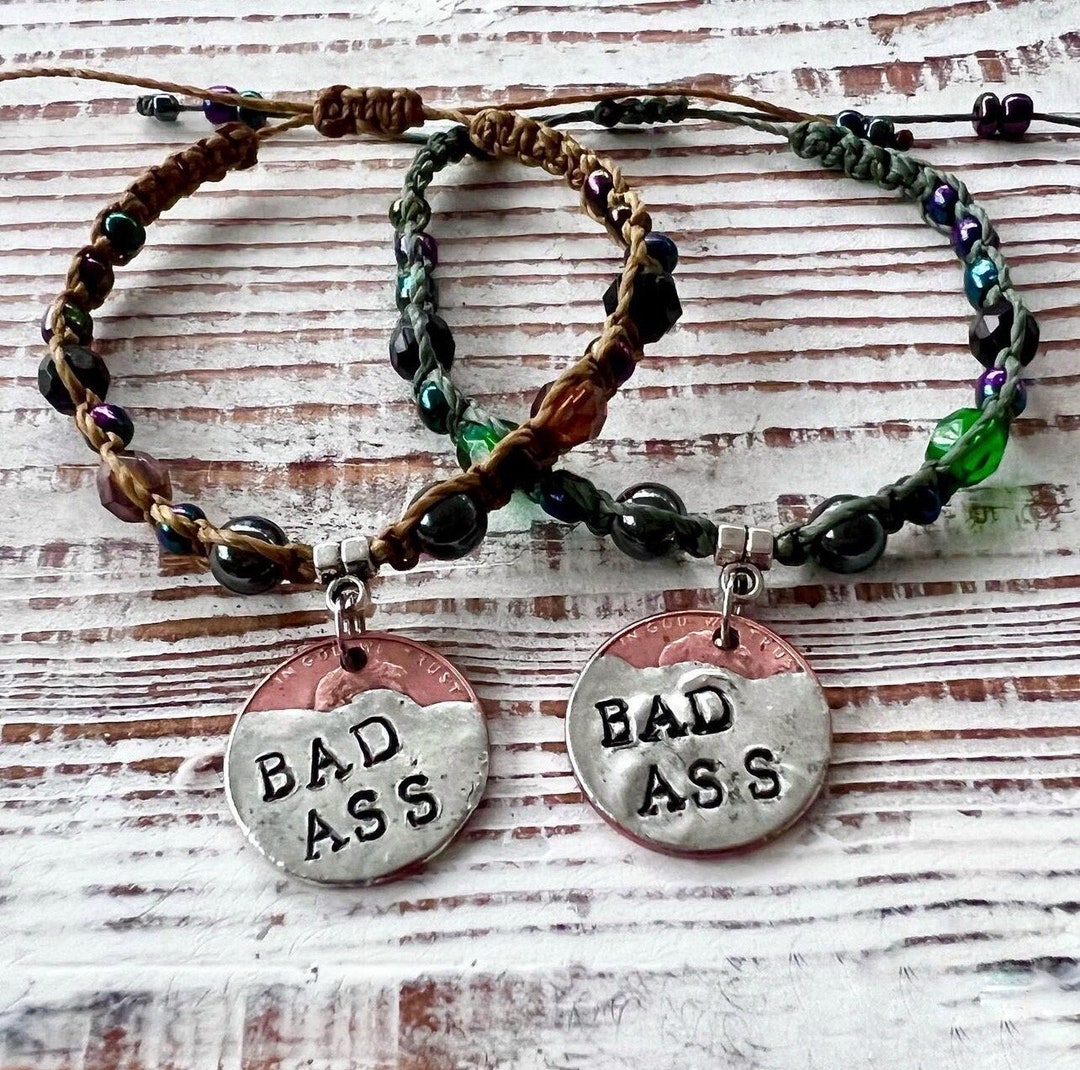 Badass Bracelet Soldered Penny Badass Jewelry You Are A - Etsy
