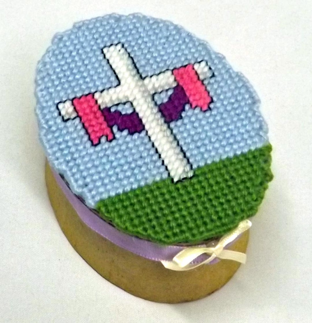 Plastic Canvas (ten Mesh) With Paper Mache Box and Trims - Etsy