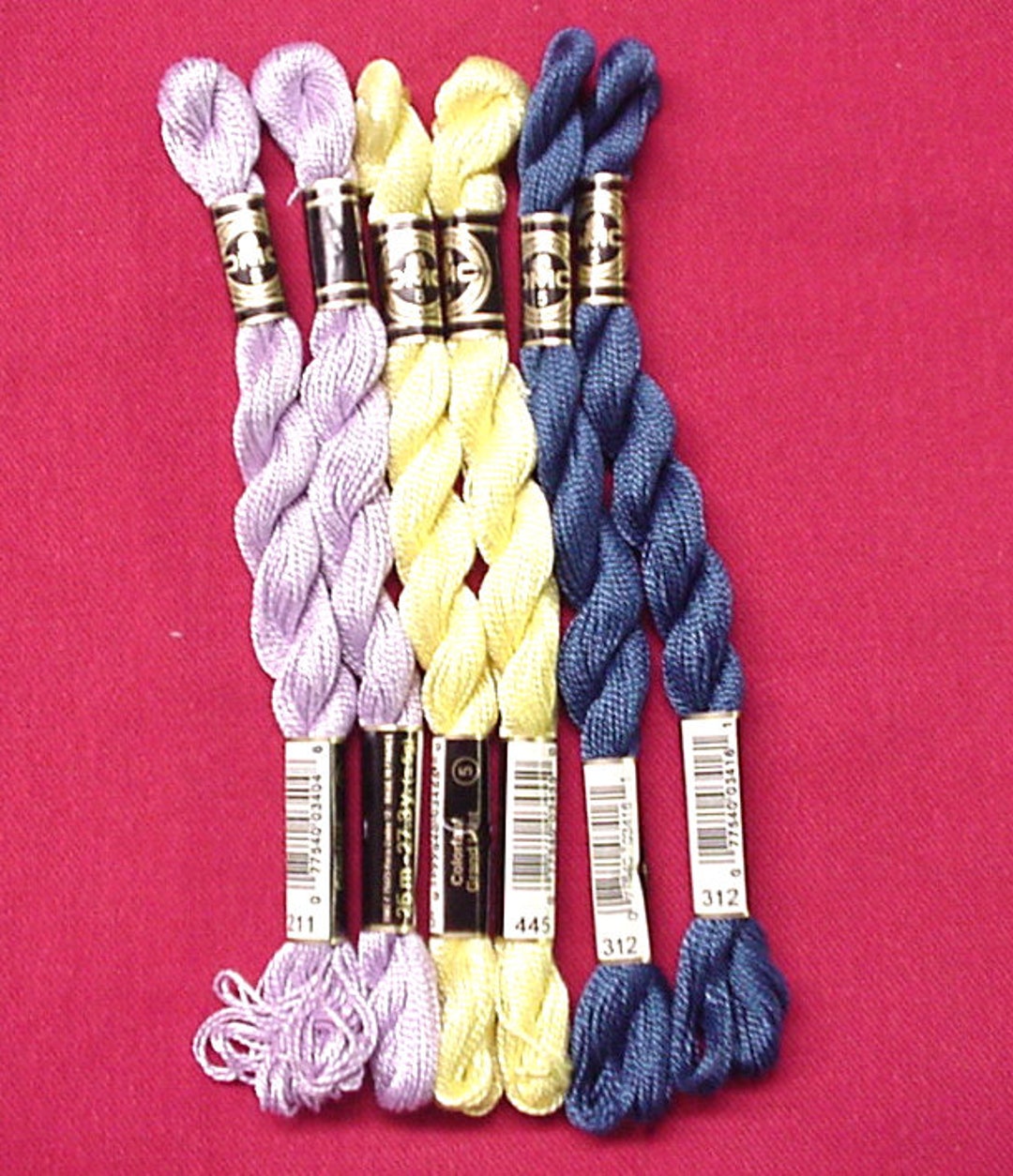 DMC Pearl Cotton Size 5 3 Colors6 Skeins - Etsy