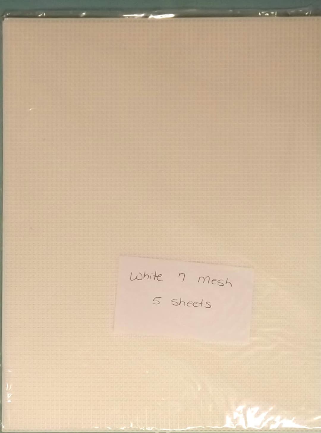 WHITE Seven (7) Mesh Plastic Canvas FIVE (5) Sheets---hard to Find - Etsy