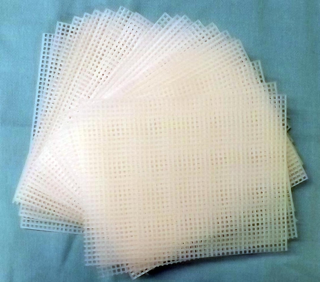 Twenty (20) Quarter Sheets Seven (7) Mesh Plastic Canvas--great for ...