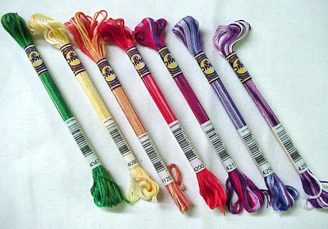 DMC Mouline Color Variations Floss Skeins ( 7 Colors per Pack ) - Etsy
