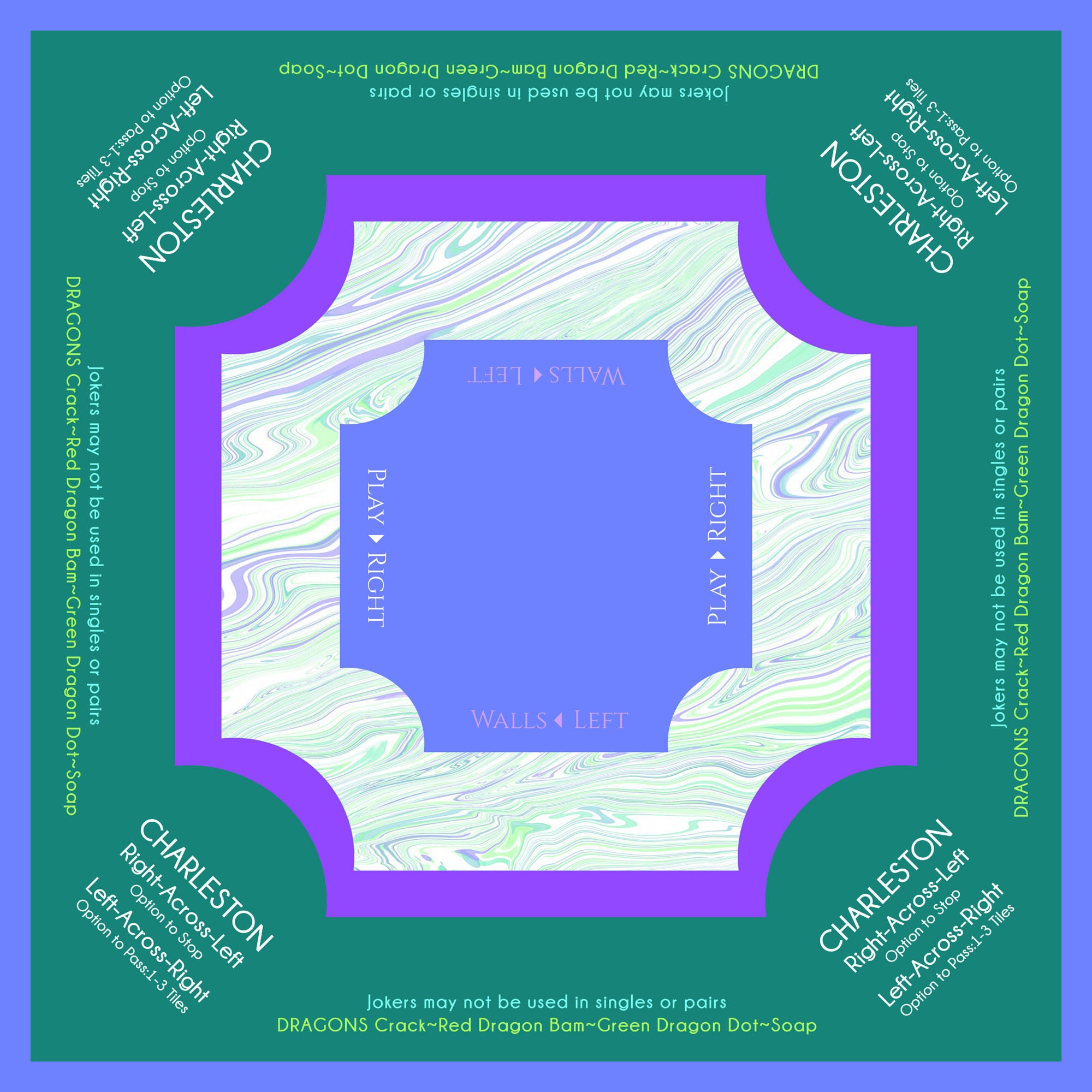 Smooth Slide Surface Customizable Personalized Mahjong Instructional ...