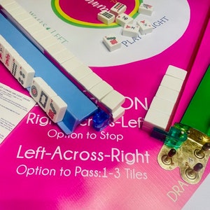 Customizable Personalized Mahjong Instructional Playing Mat Tropical ...