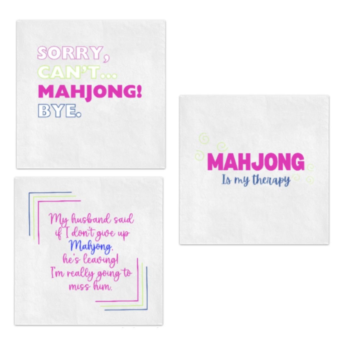 Mahjong Cocktail Napkins - Etsy